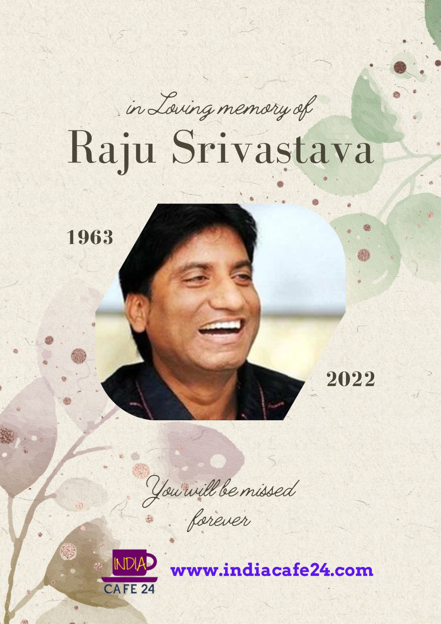 Comedian Raju Srivastava Bid Adieu @58 - Indiacafe24.com